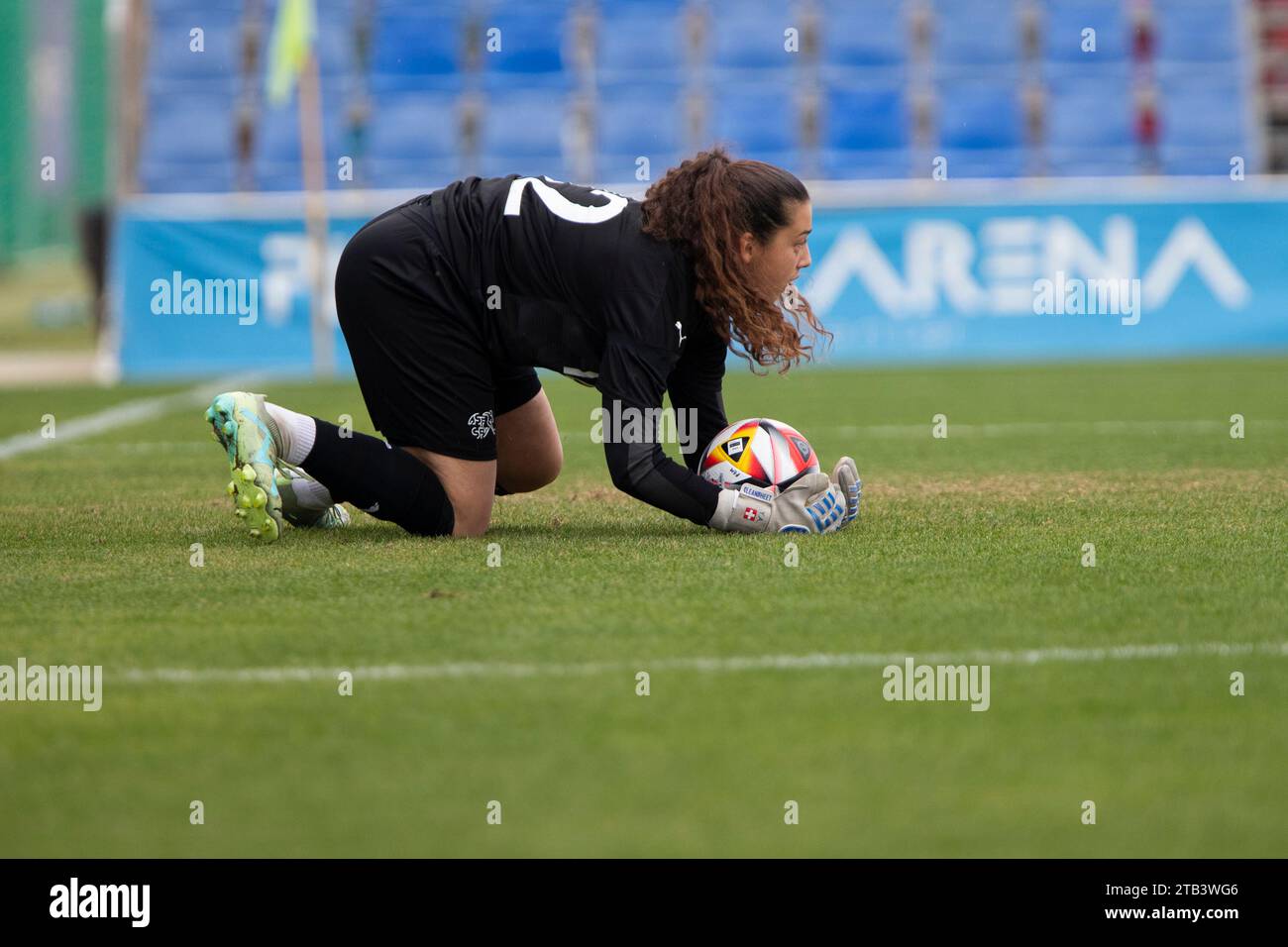 AMMAR YASMINE Swiss player during the match, SPAIN vs SWITZERLAND WU19 ...