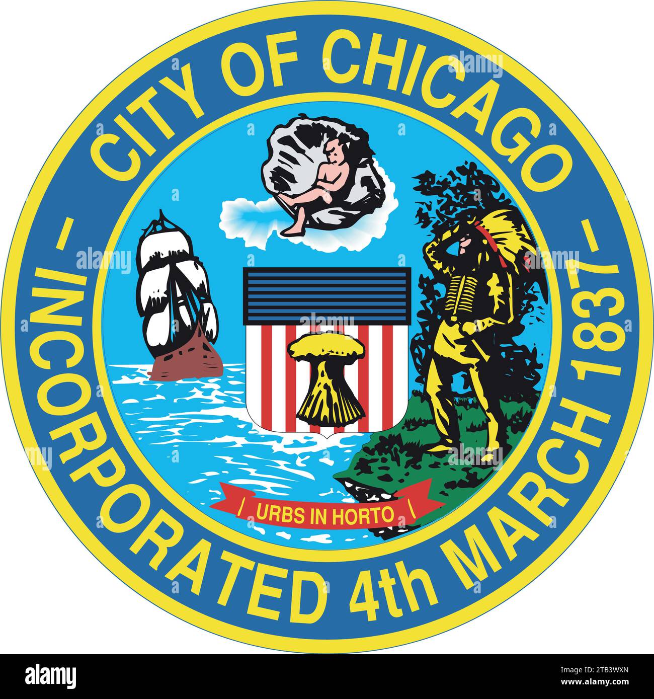 Chicago Stock Vector Images - Alamy