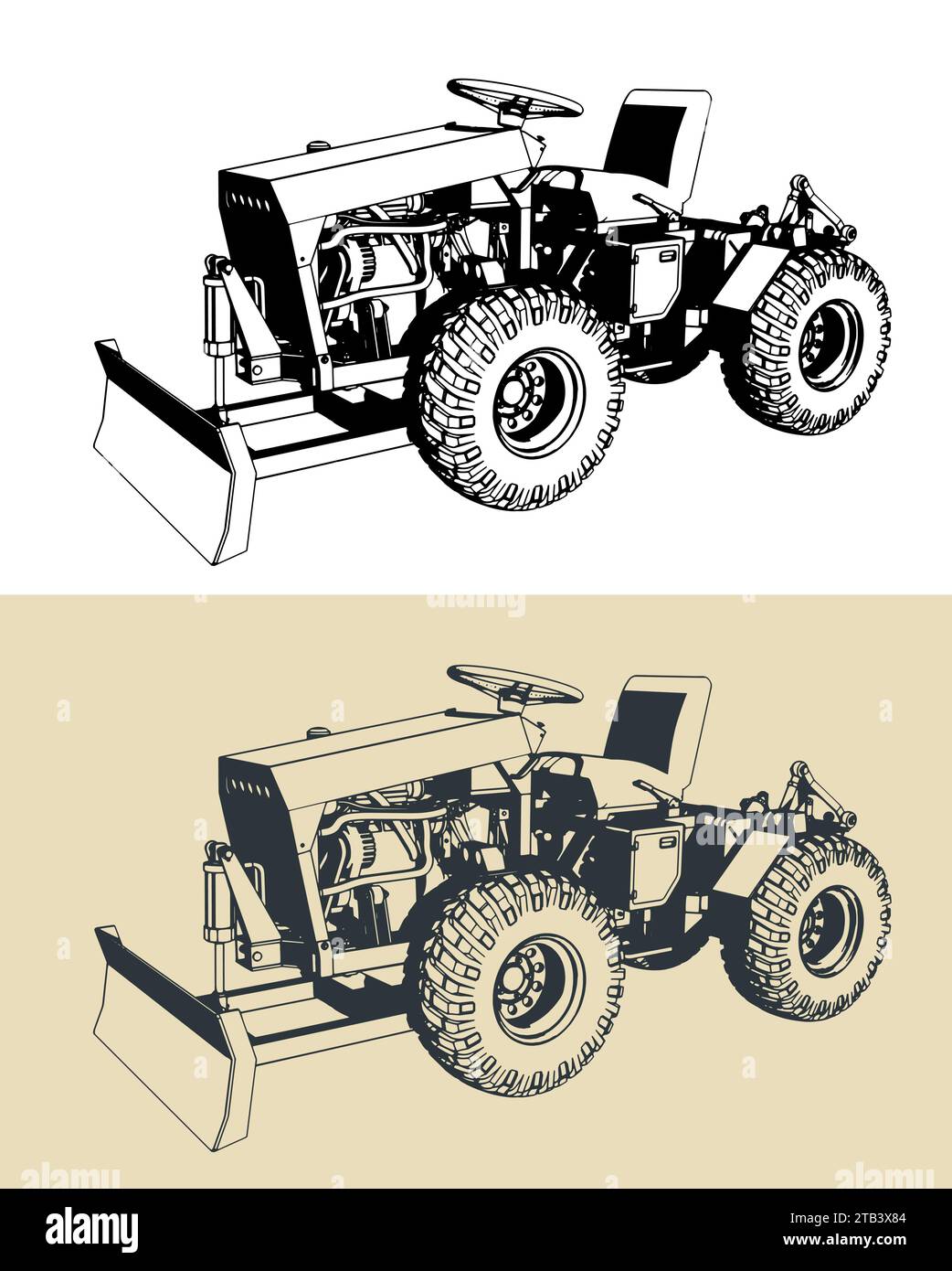 Mini farming Stock Vector Images - Alamy