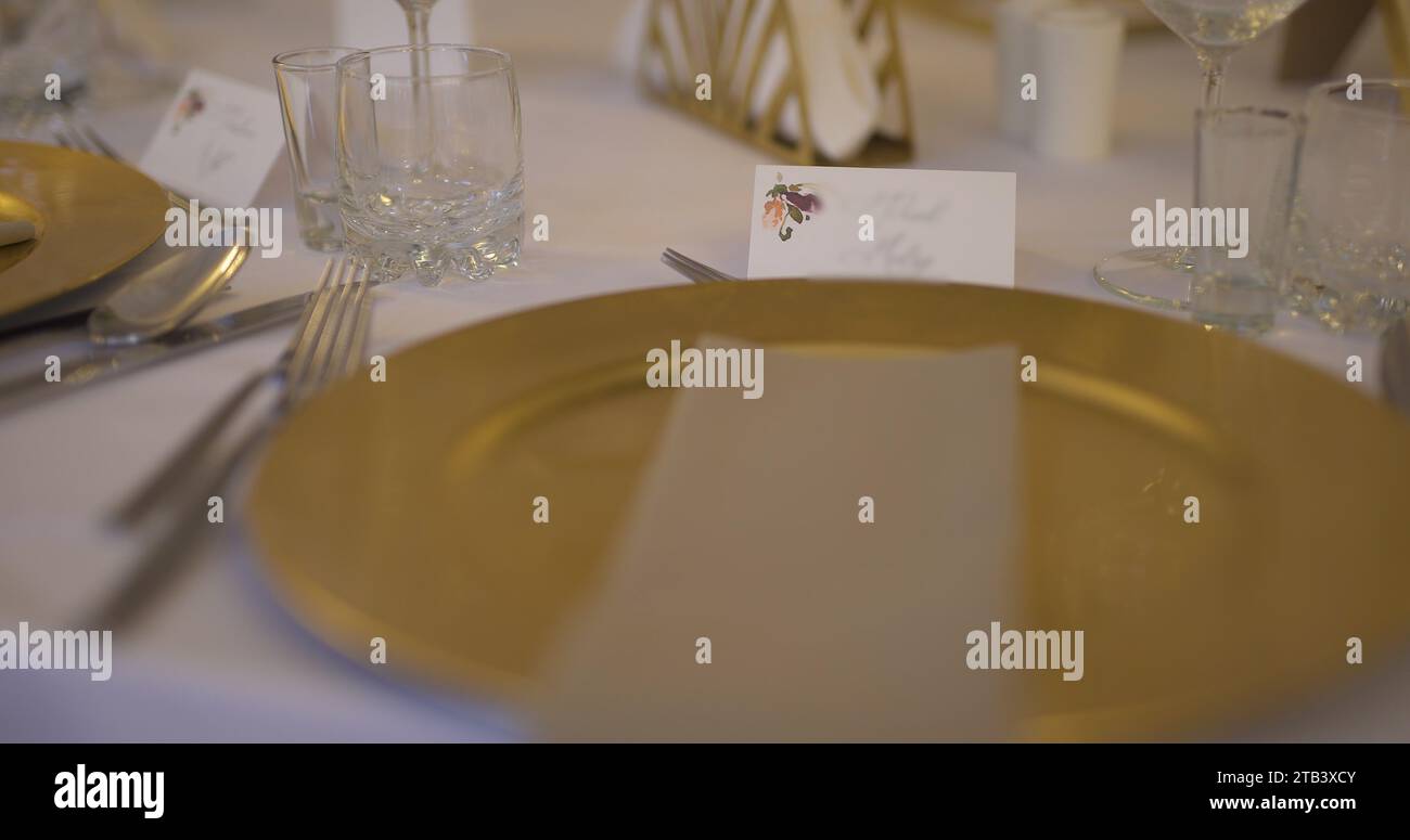 Luxury Decorated Table Before Party Event Stock Photo - Alamy