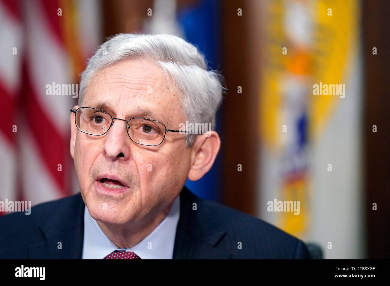 Attorney General Merrick Garland speaks on Monday, Dec. 4, 2023, in ...