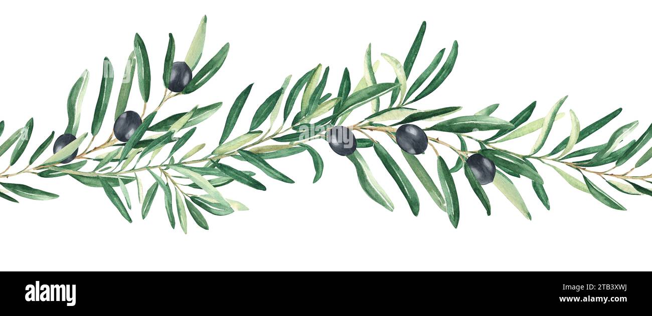 Branch watercolor hi-res stock photography and images - Alamy