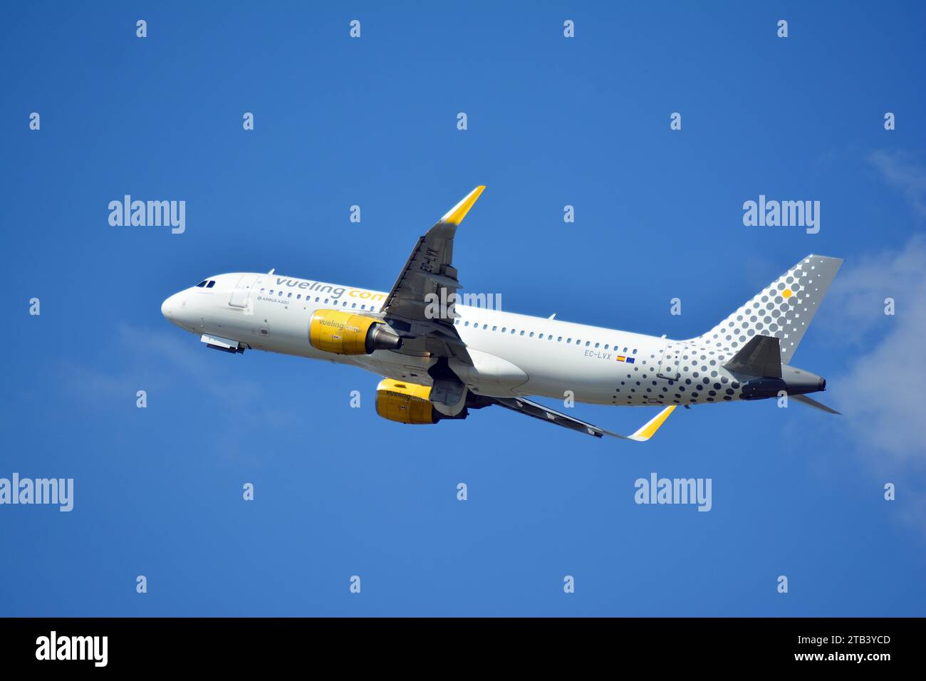 Warsaw Poland. July 6, 2018. The plane takes off from the runway of the ...