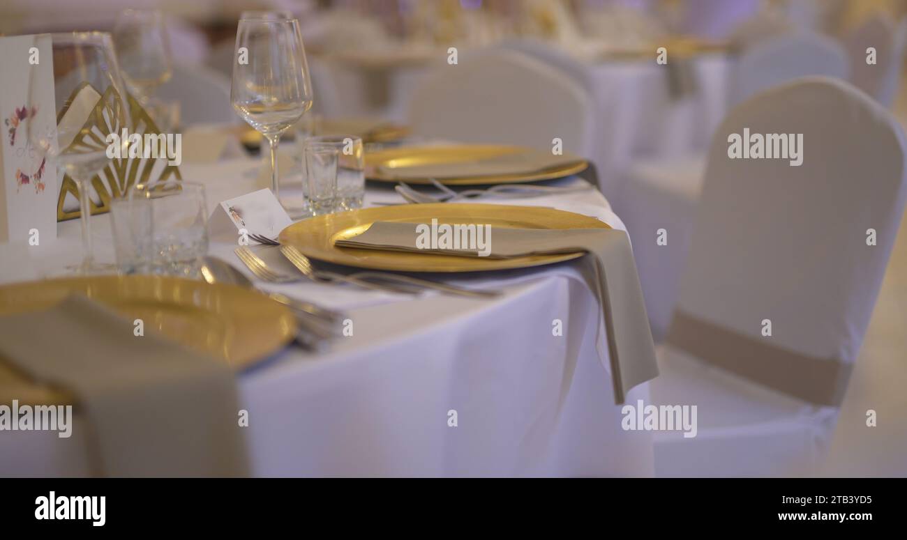 Luxury Decorated Table Before Party Event Stock Photo - Alamy