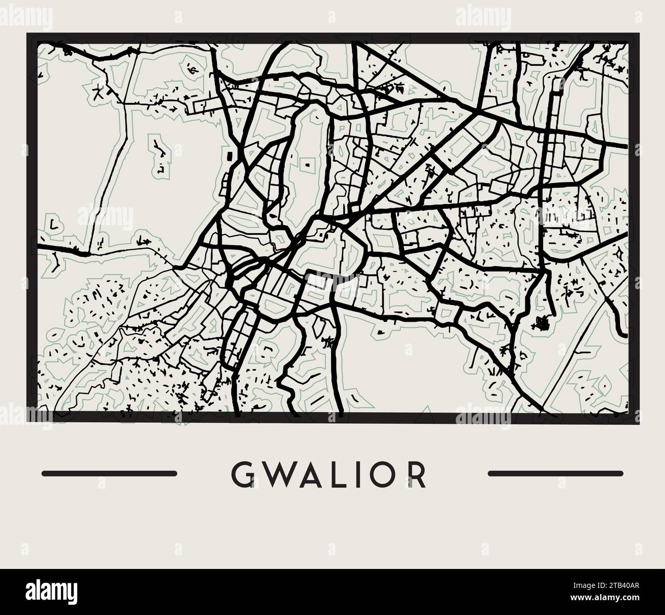 Madhya pradesh map hi-res stock photography and images - Alamy