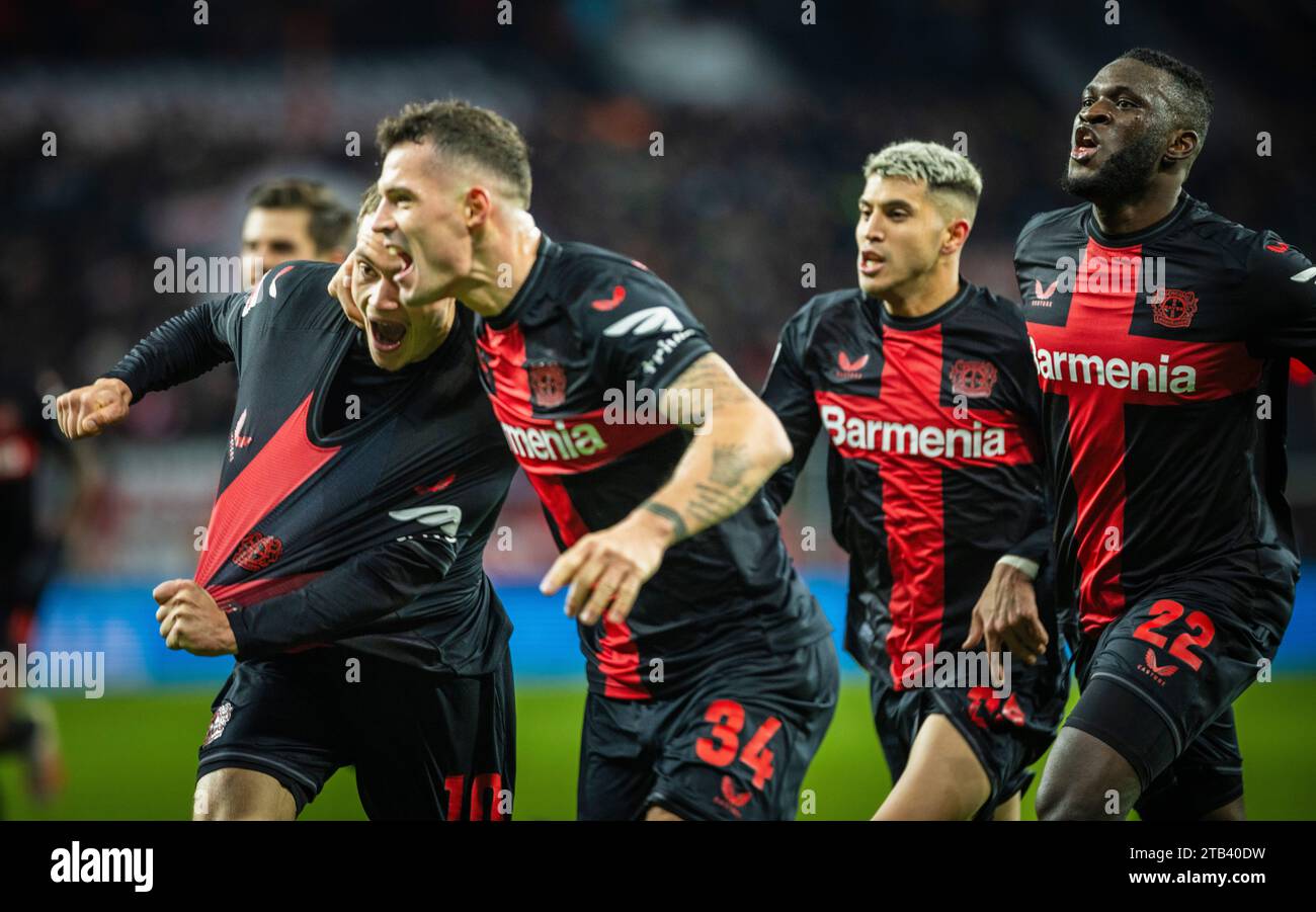 Leverkusen, Germany. 03rd Dec 2023. Torjubel: Florian Wirtz (Leverkusen ...