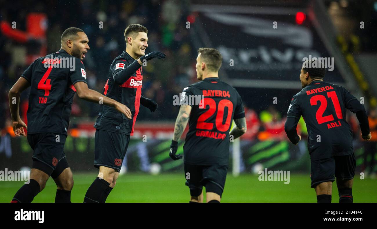 Leverkusen, Germany. 03rd Dec 2023. Torjubel: Jonathan Tah (Leverkusen ...