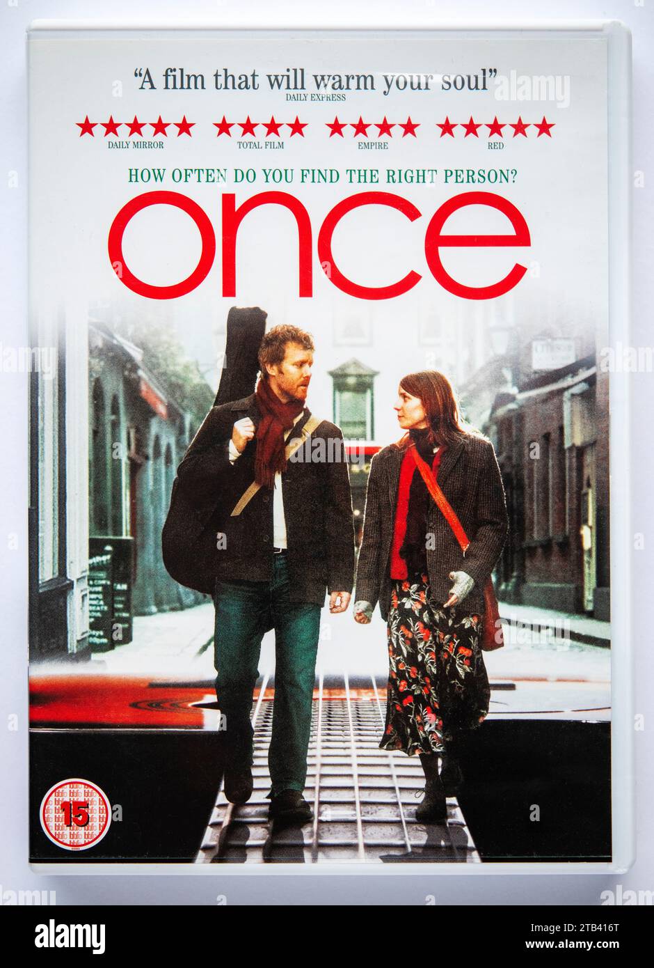 Cover of a DVD copy of Once, a romantic musical drama which was ...