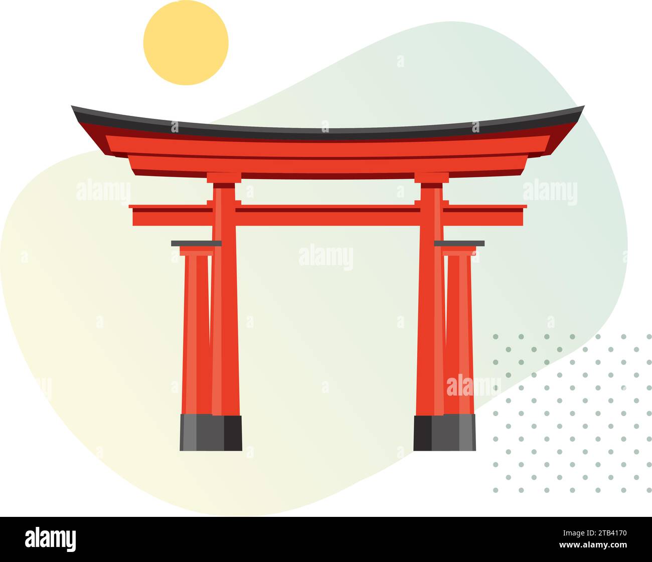 Torii - a traditional Japanese gate - Stock Illustration as EPS 10 File ...