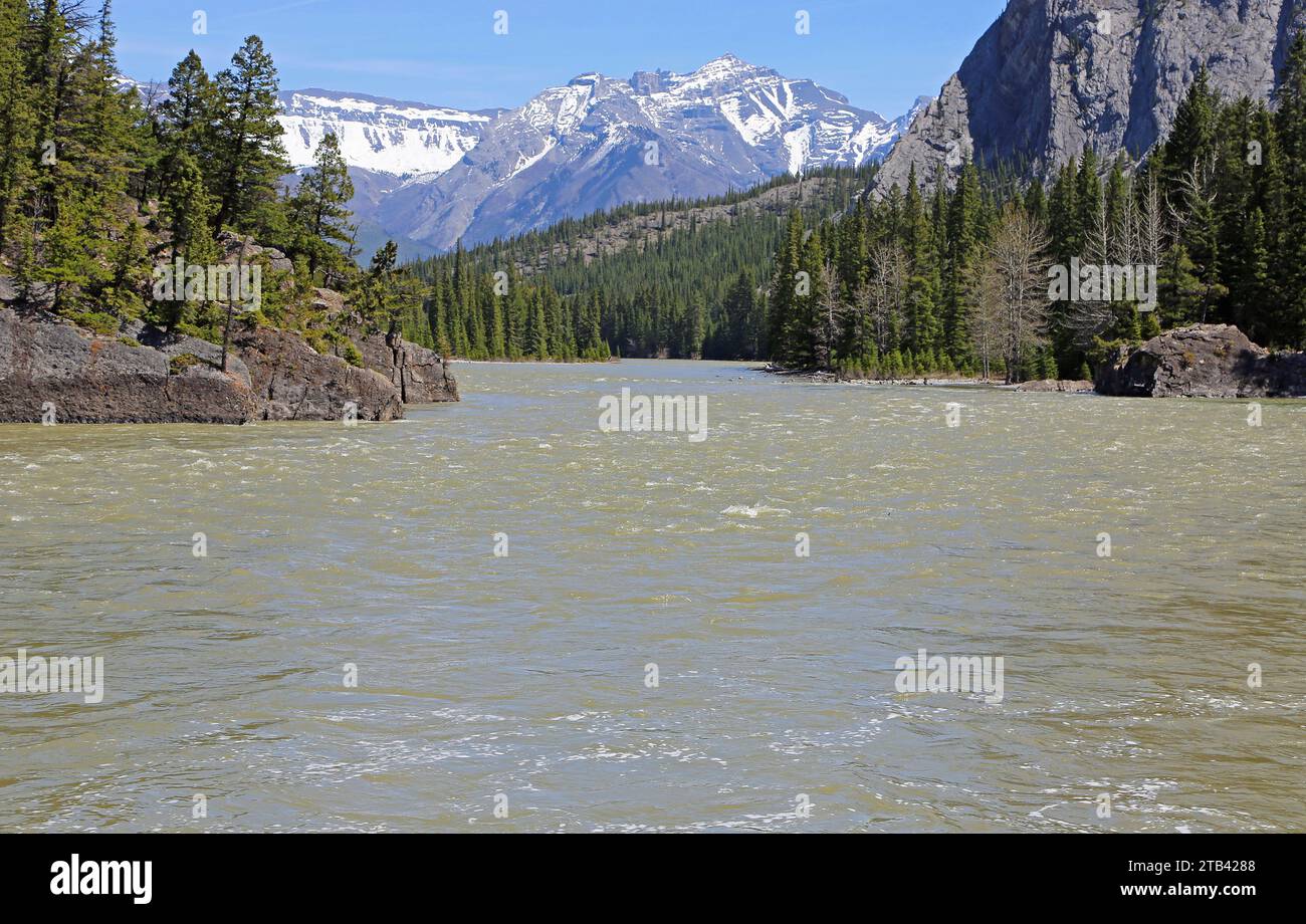 Bow River in Banff, Canada Stock Photo - Alamy