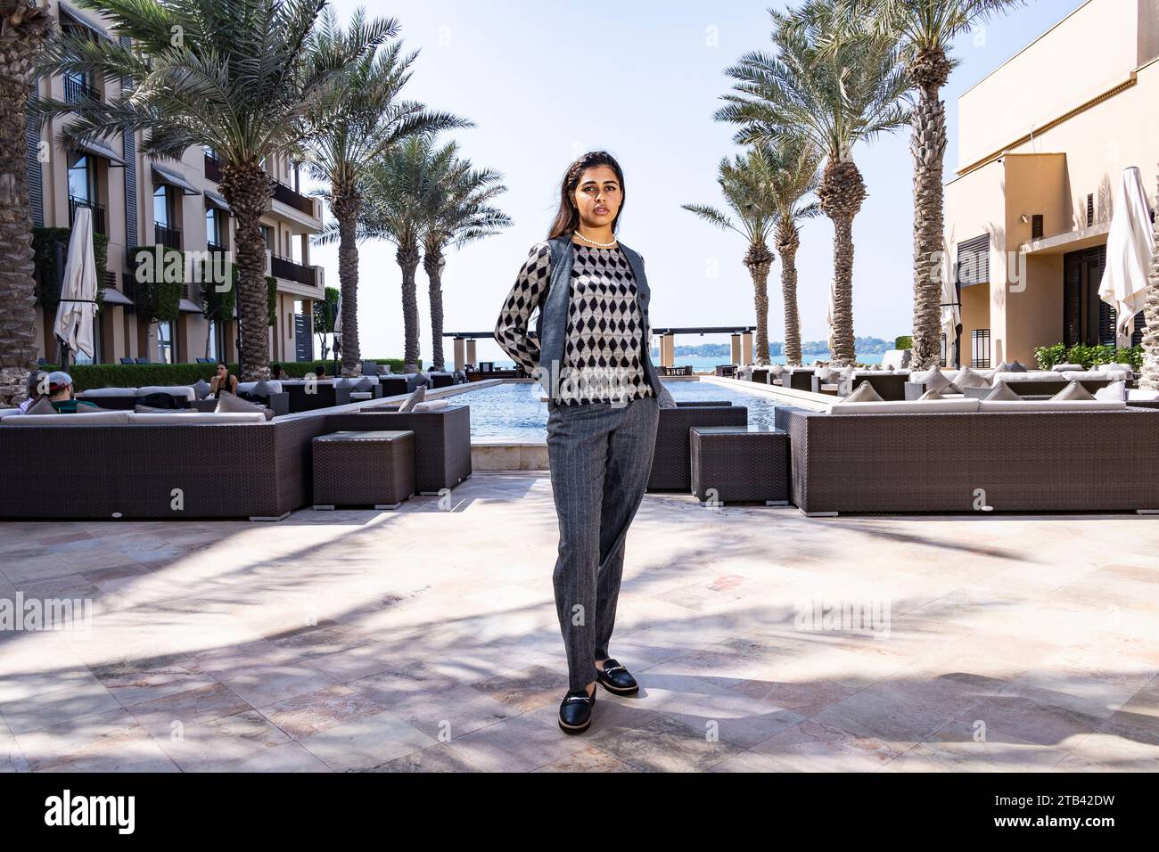 Actors Pavia Sidhu poses for photographers for portraits of the film ...
