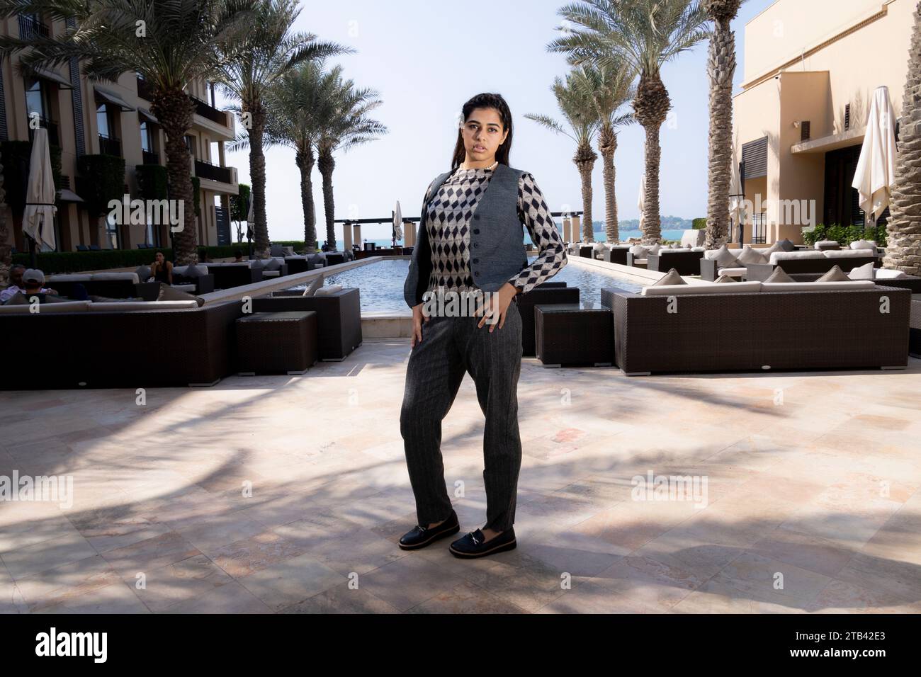 Actors Pavia Sidhu poses for photographers for portraits of the film ...