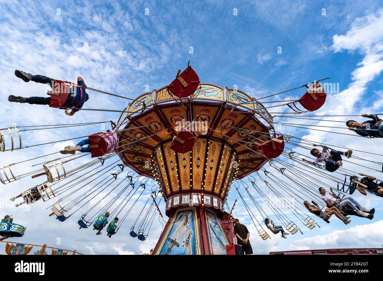 Merry go round carousel london entertainment hi-res stock photography ...