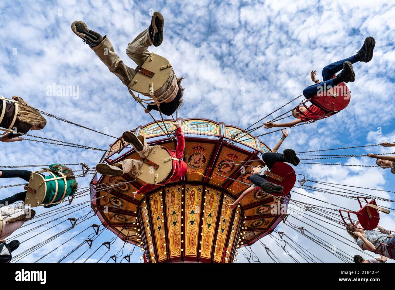 Merry go round carousel london entertainment hi-res stock photography ...