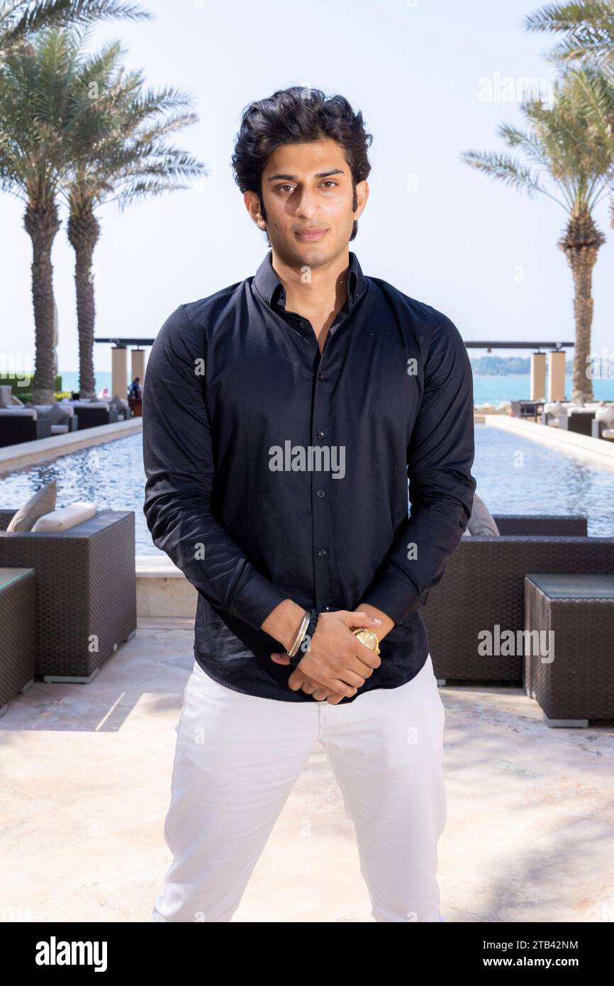 Yugam Sood poses for photographers for portraits of the film 'Dear Jassi' during The Red Sea ...