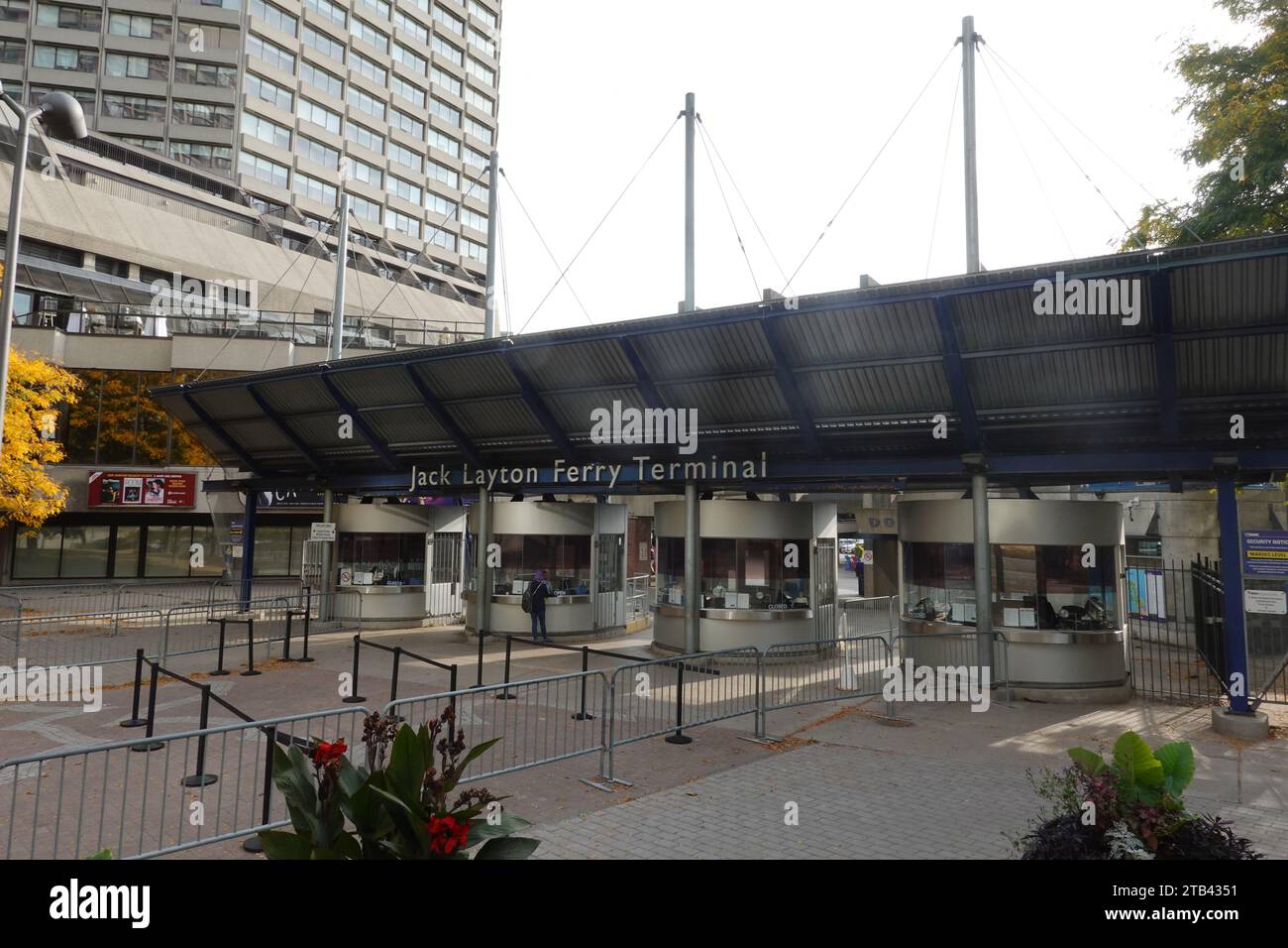 The Jack Layton Ferry Terminal, Bay Street, Toronto Canada Stock Photo ...