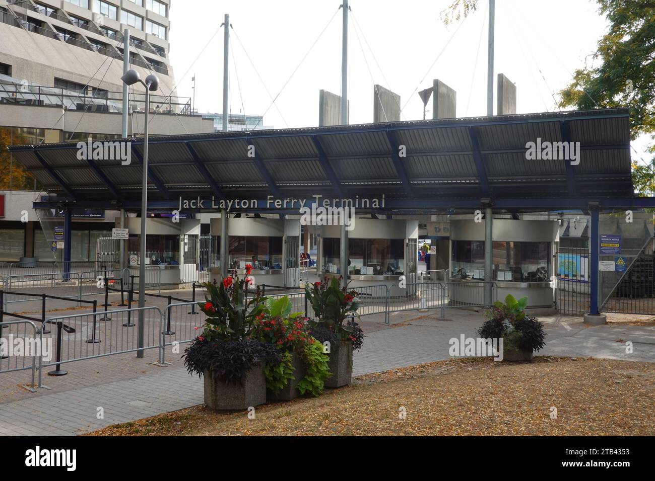 The Jack Layton Ferry Terminal, Bay Street, Toronto Canada Stock Photo ...