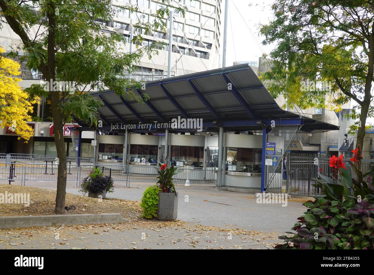 The Jack Layton Ferry Terminal, Bay Street, Toronto Canada Stock Photo ...