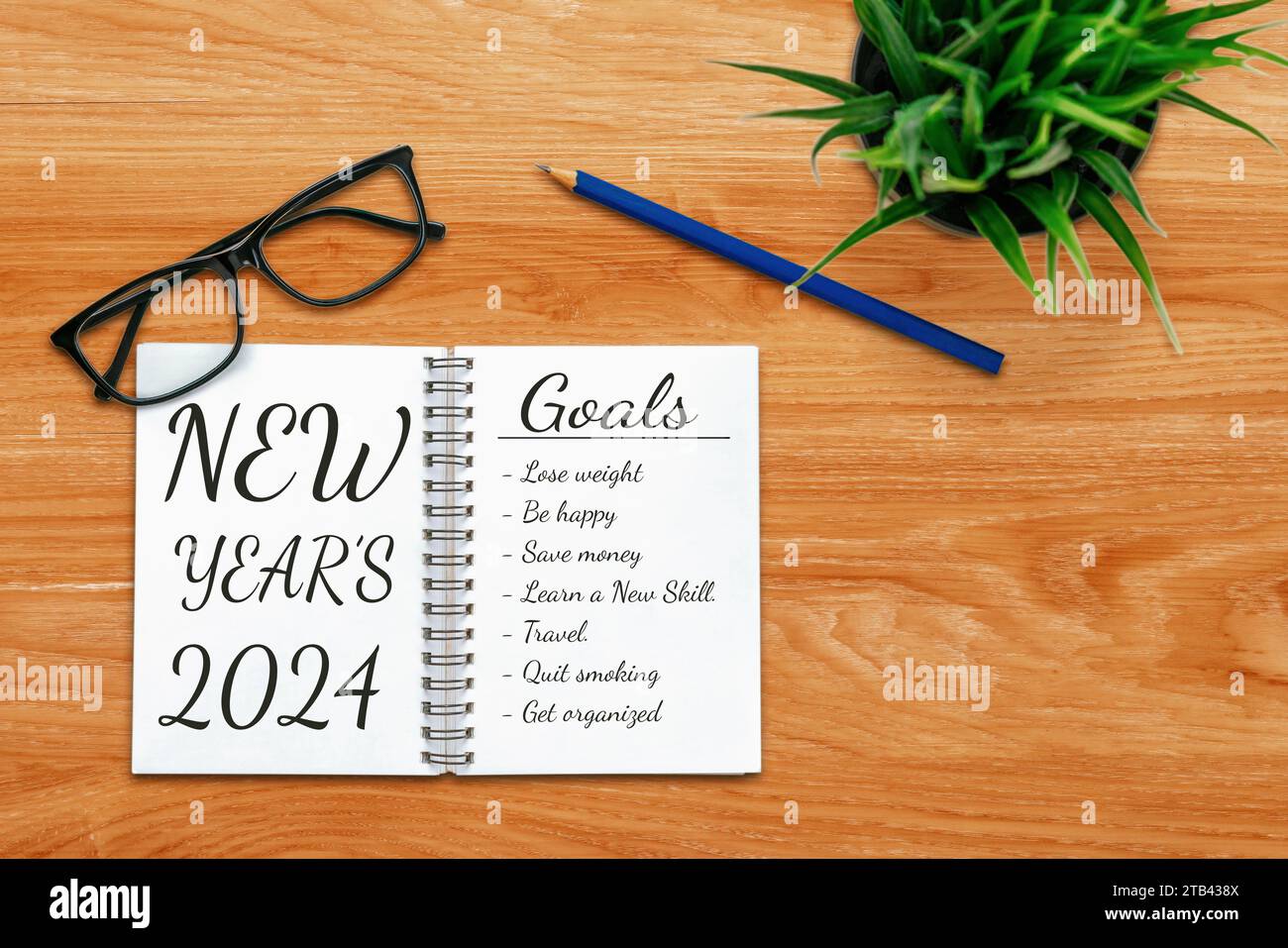 2024 Happy New Year Resolution Goal List and Plans Setting - Business ...
