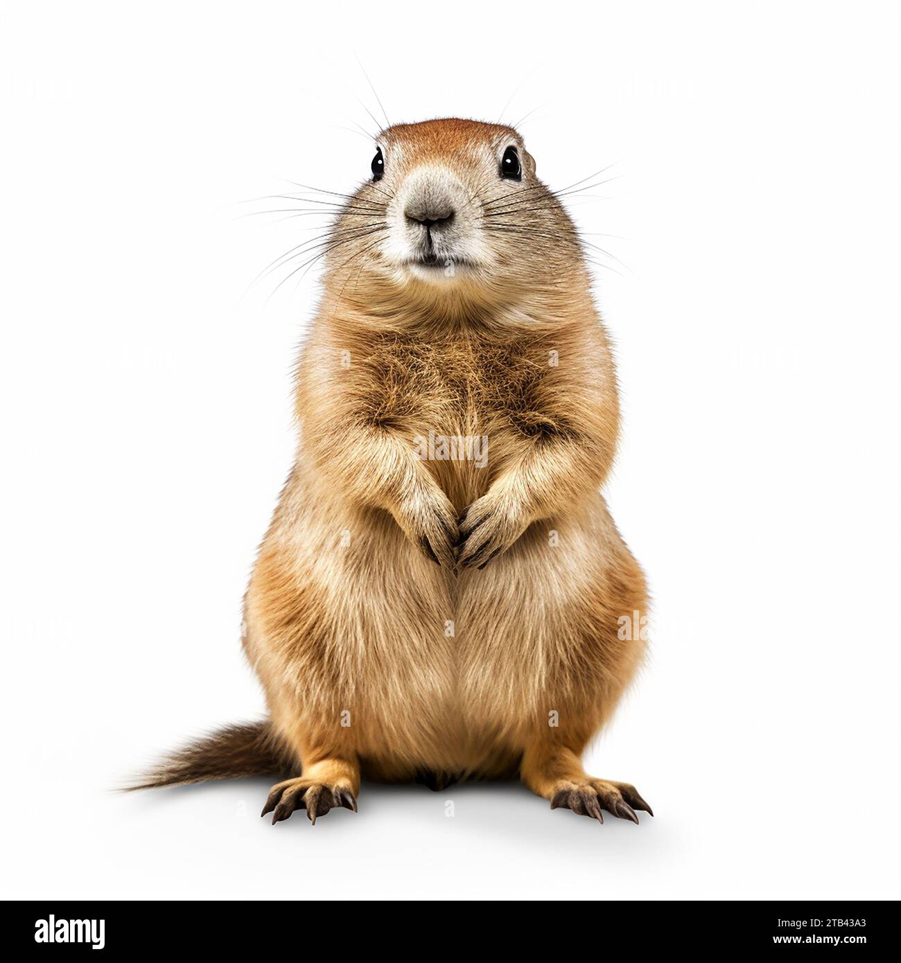 A gopher isolated on white background Stock Photo - Alamy