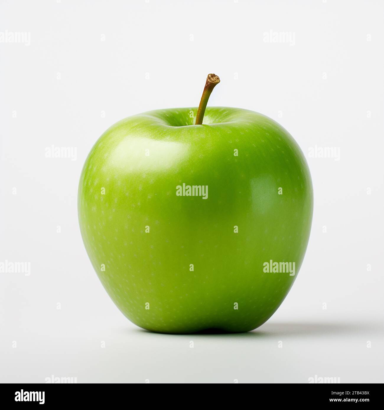 Green apple isolate. Apples on white background Stock Photo - Alamy