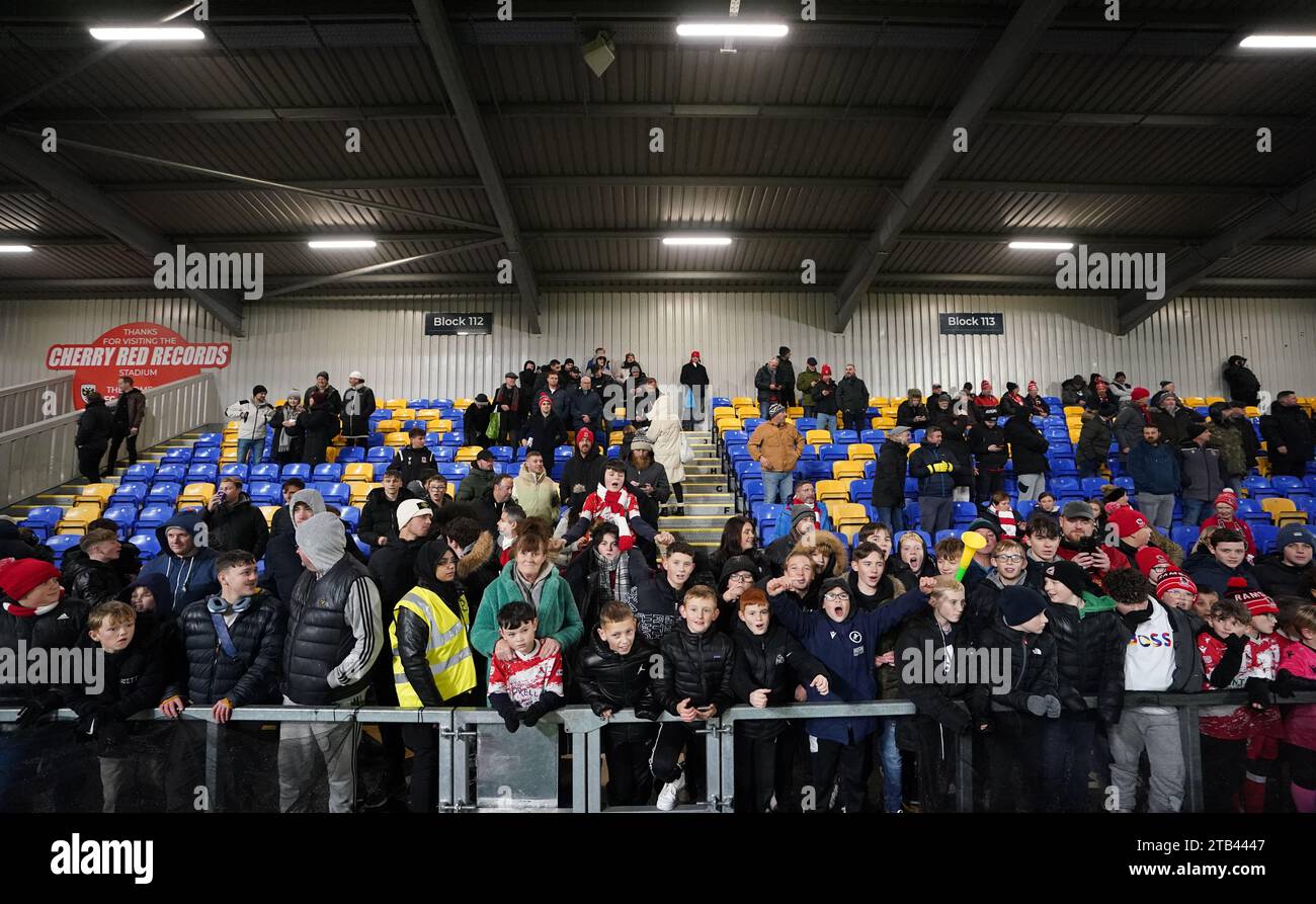 Ramsgate fans before the Emirates FA Cup, second round match at Cherry ...