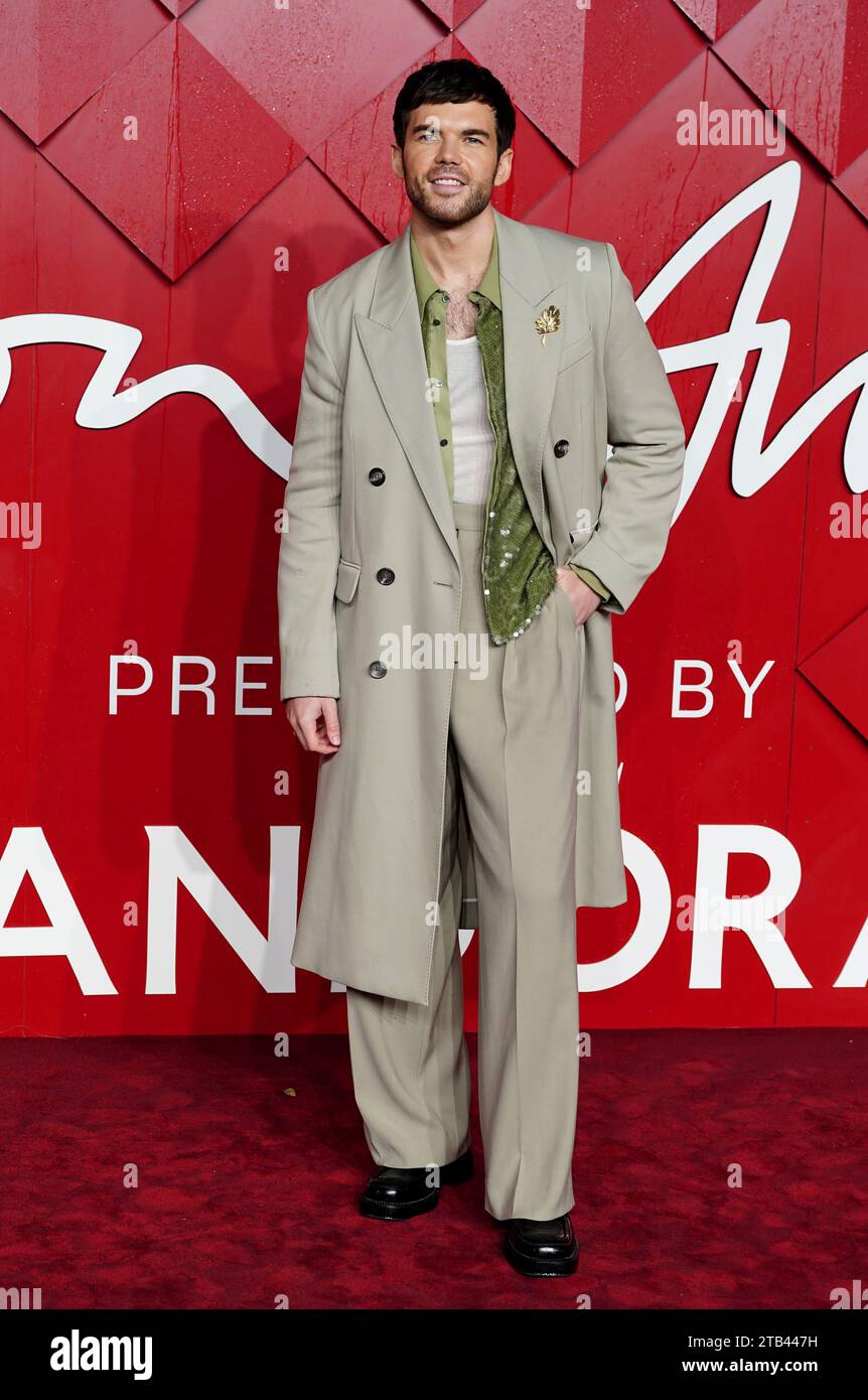 Luke Newton attending the Fashion Awards 2023 presented by Pandora held at the Royal Albert Hall ...