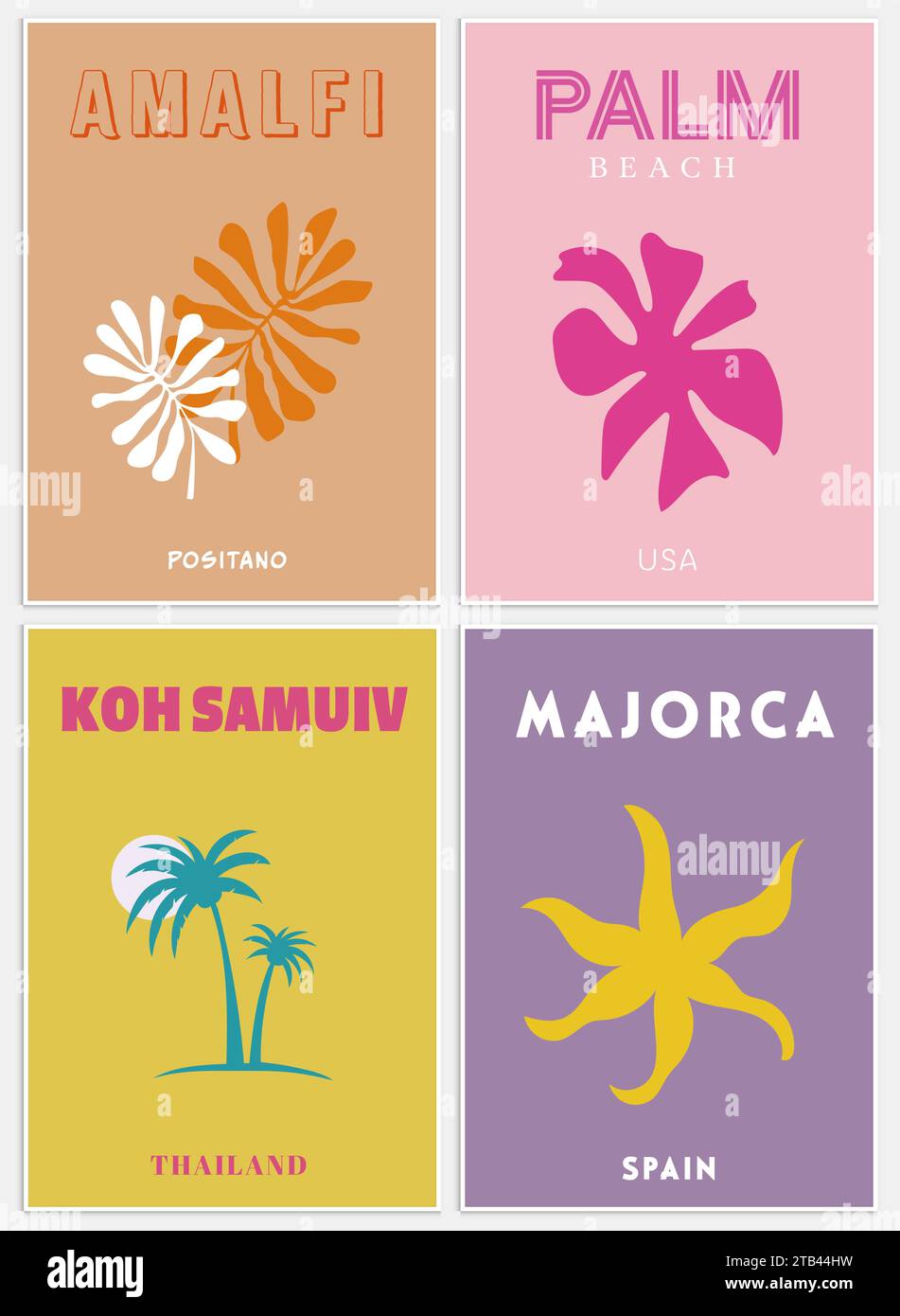 Retro pastel poster Stock Vector Images - Alamy