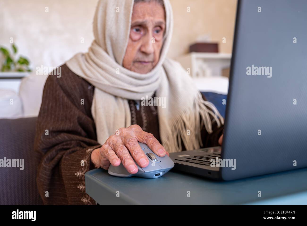 Granny computer hi-res stock photography and images - Alamy