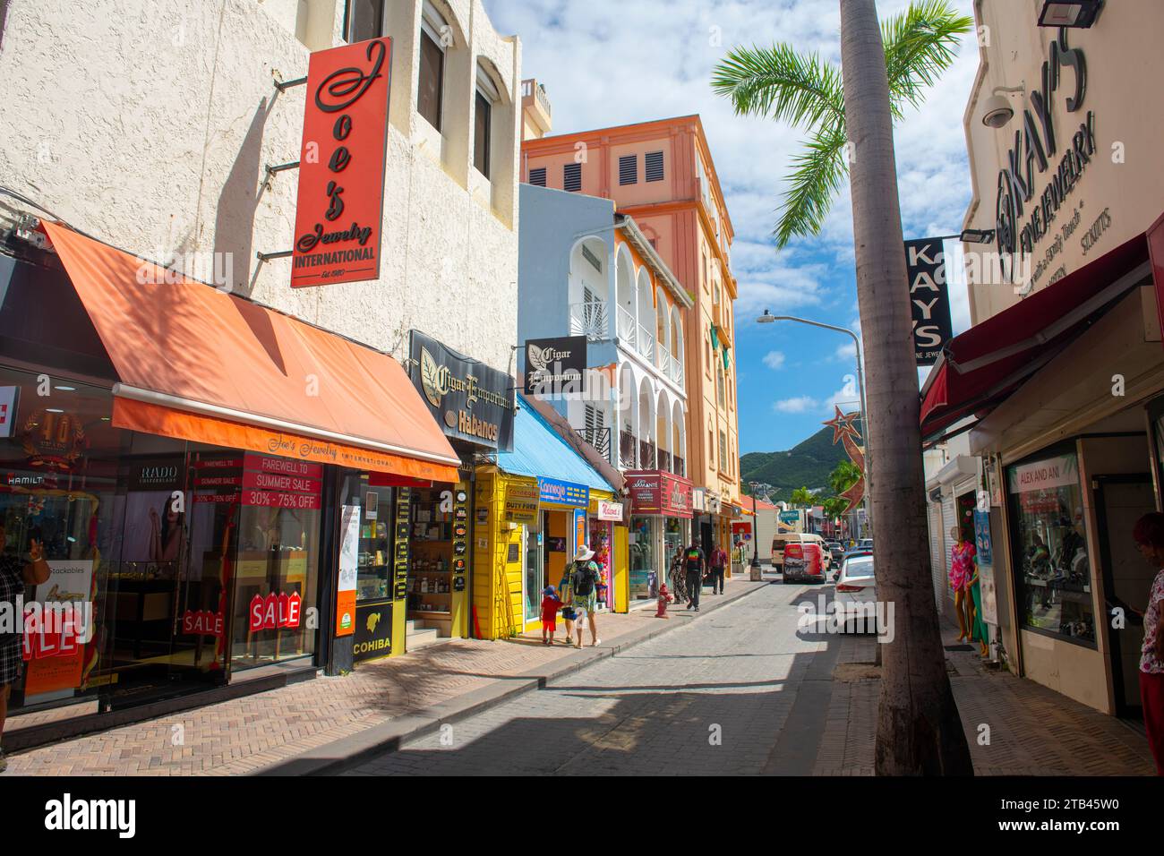 Old street philipsburg st maarten hi-res stock photography and images ...
