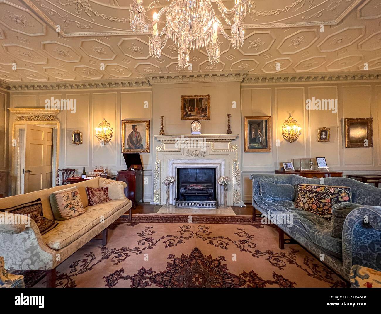 Interior of Croft Castle in Yarpole, Herefordshire, UK Stock Photo - Alamy