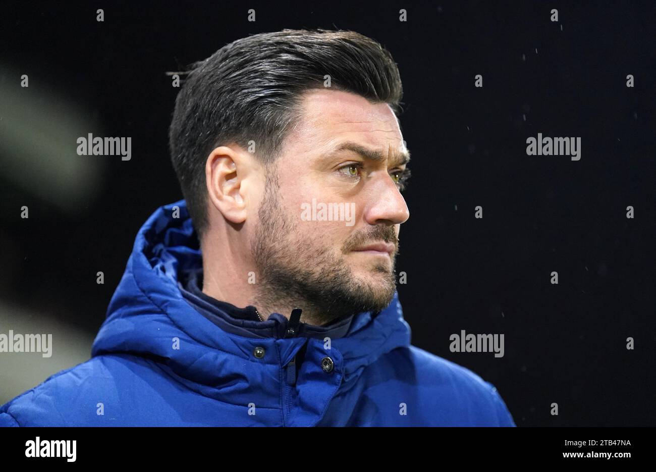 AFC Wimbledon manager Johnnie Jackson during the Emirates FA Cup ...
