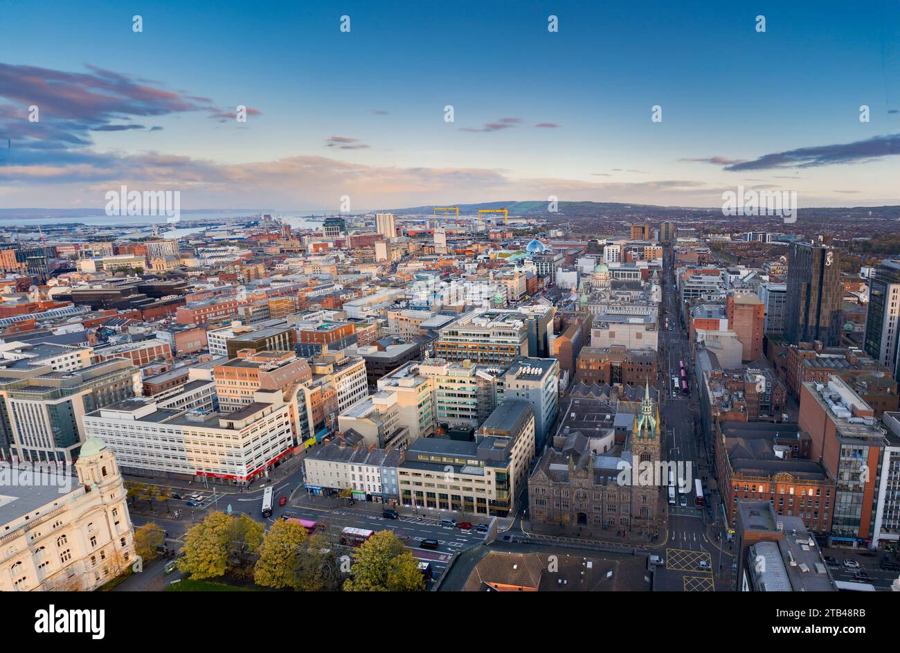 Aerial view of belfast hi-res stock photography and images - Alamy