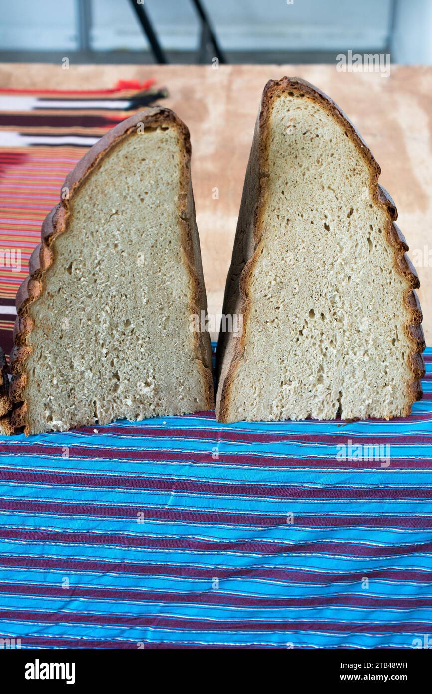 Traditional Turkish style made bread loaf Stock Photo - Alamy