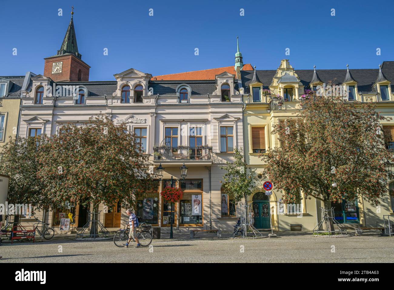 Old buildings, market square, Bernau, Brandenburg, Germany Stock Photo ...