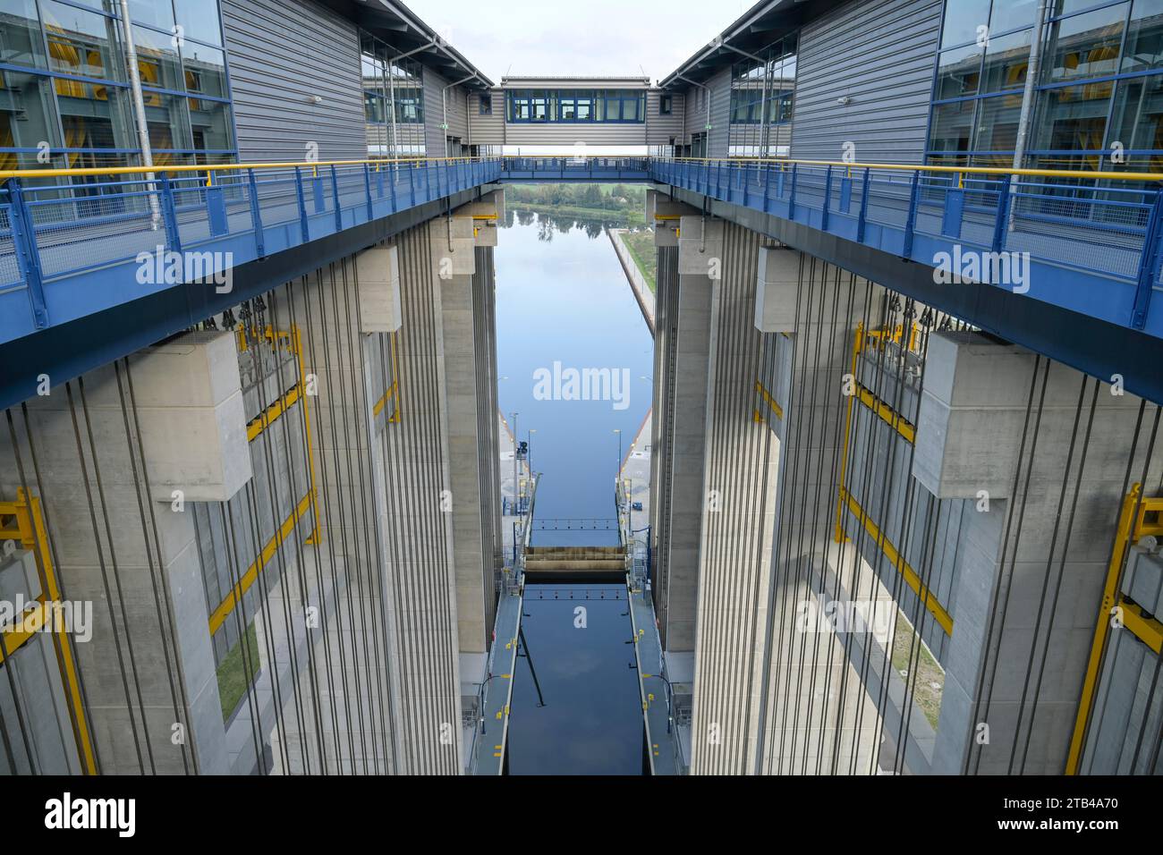 View into the trough, New Niederfinow North Ship's Hoist, Brandenburg ...