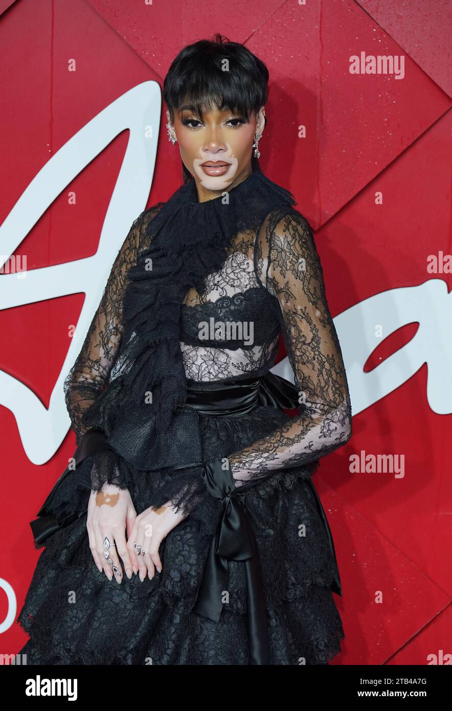 Winnie Harlow attending the Fashion Awards 2023 presented by Pandora ...