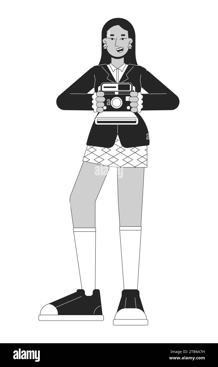 Black white photos girl Cut Out Stock Images & Pictures - Alamy