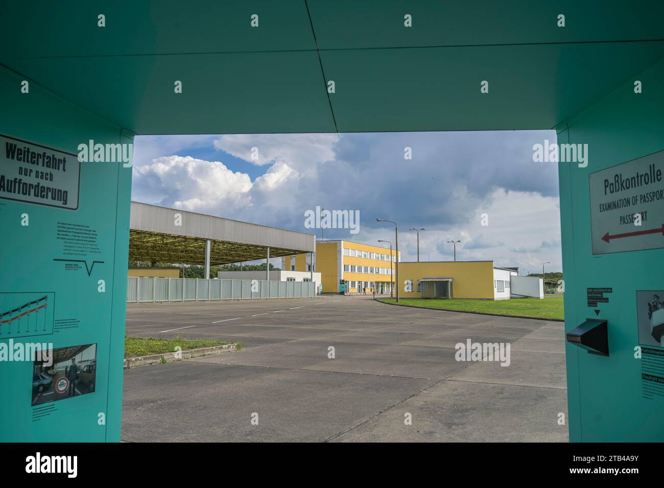 Entry checkpoint, German division memorial, Marienborn, Saxony-Anhalt ...