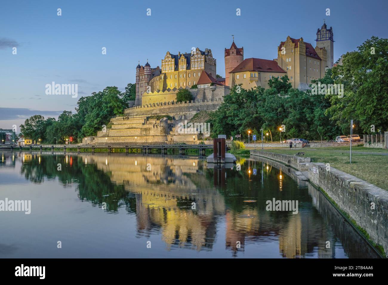 Saale, Castle, Bernburg, Salzlandkreis, Saxony-Anhalt, Germany Stock Photo - Alamy