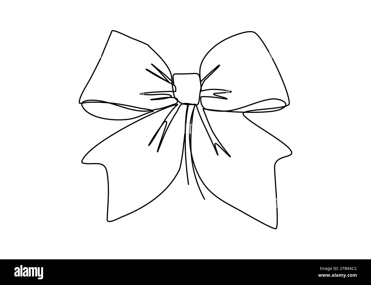 Cheer Bow Drawing