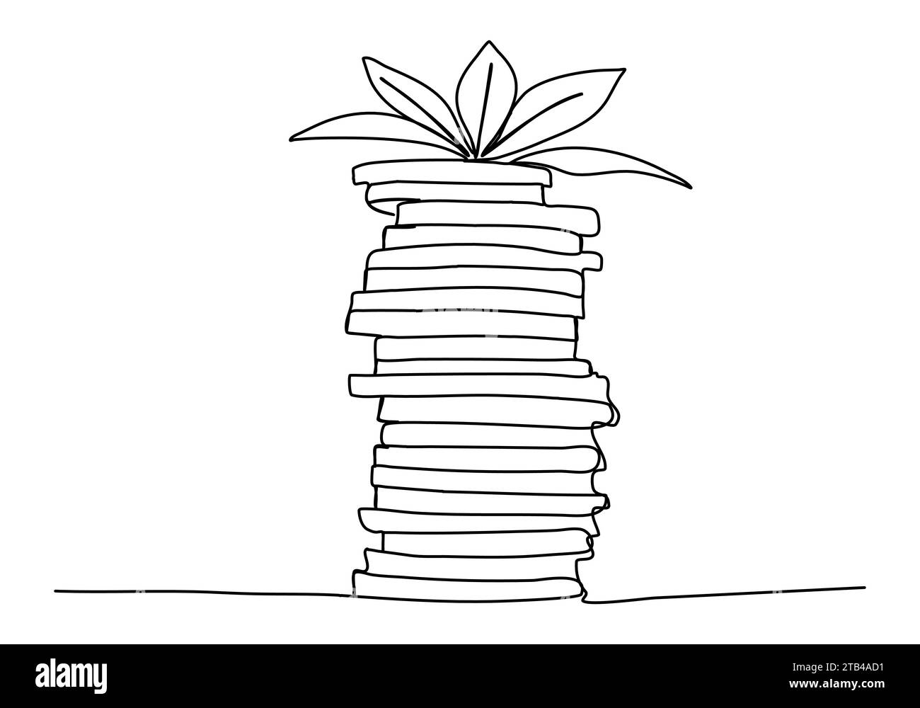 Growing plant Black and White Stock Photos & Images - Alamy