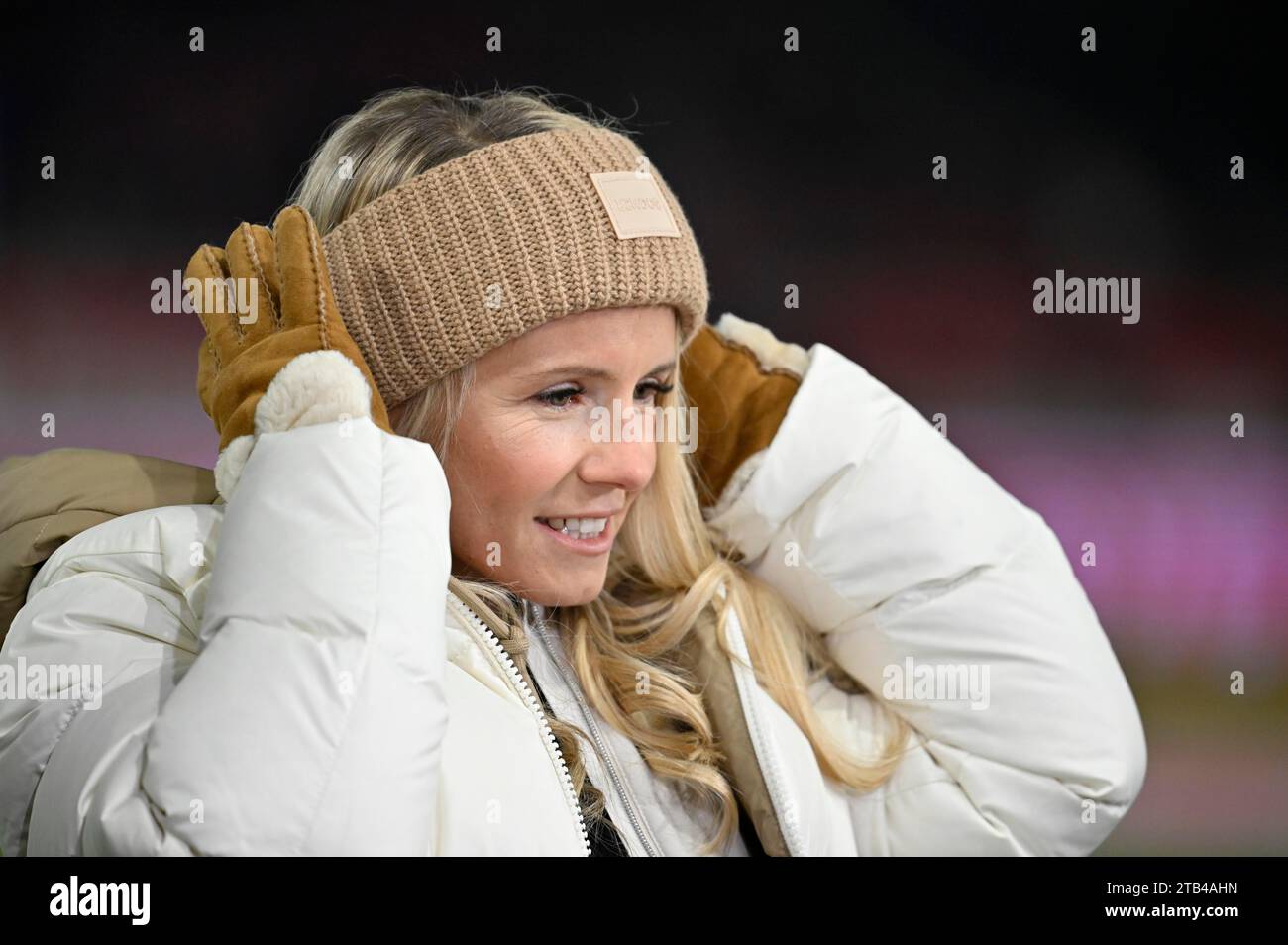 SKY TV expert Julia Simic, former footballer, portrait, headband ...