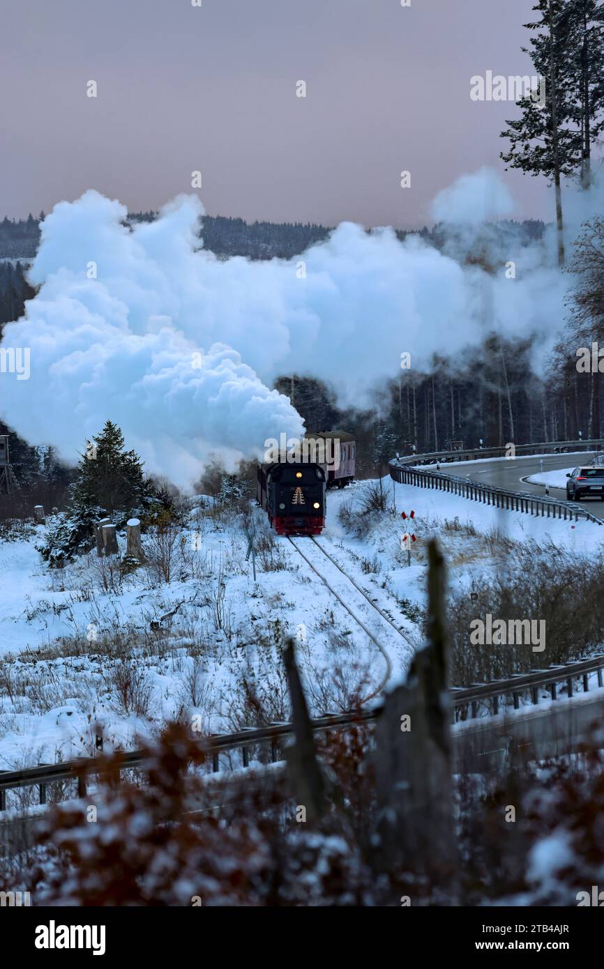Harzer Schmalspurbahn Eine Dampflok der Harzer Schmalspurbahn ...