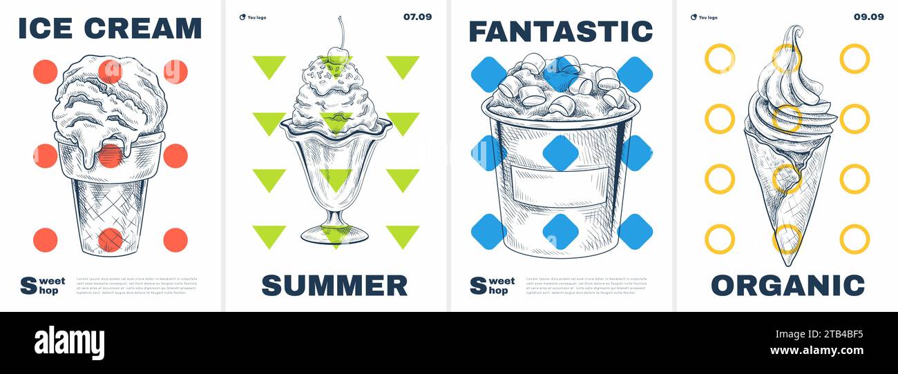 Ice cream posters hi-res stock photography and images - Alamy