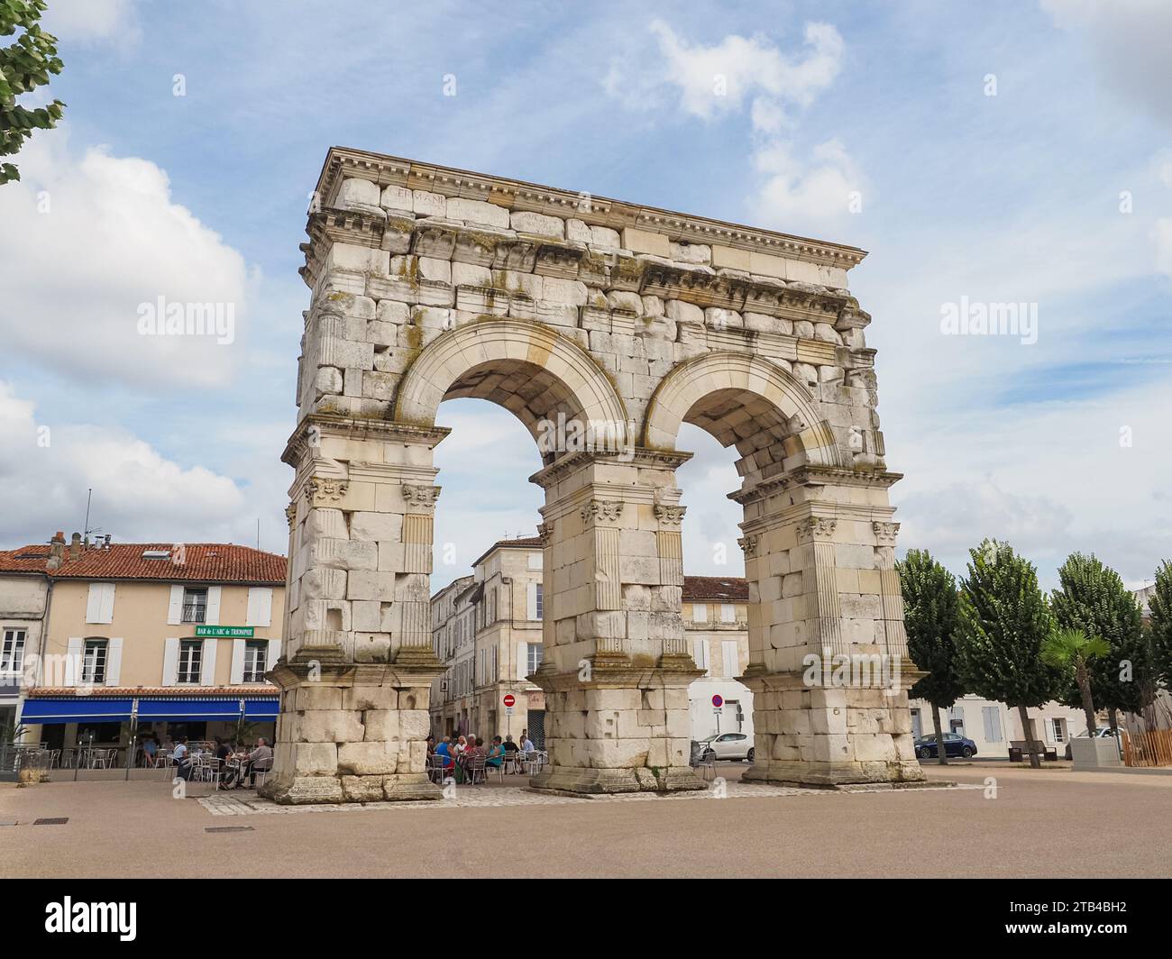 Old Roman architecture. The Arch of Germanicus is an ancient (18–19 AD ...