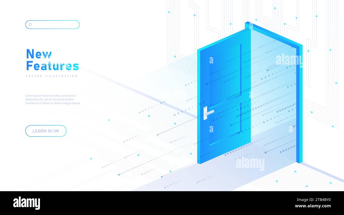 New features white poster vector Stock Vector Image & Art - Alamy