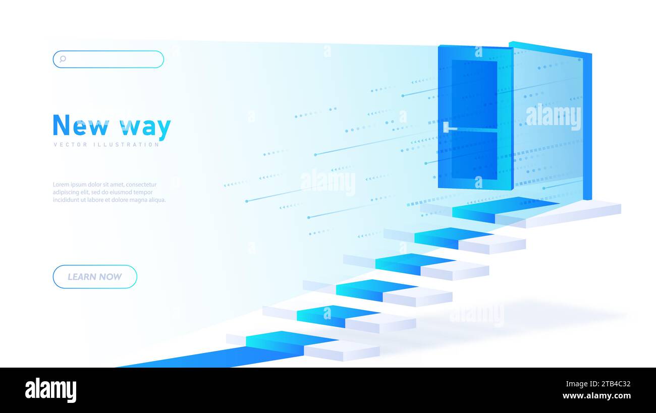 New way white poster vector Stock Vector Image & Art - Alamy