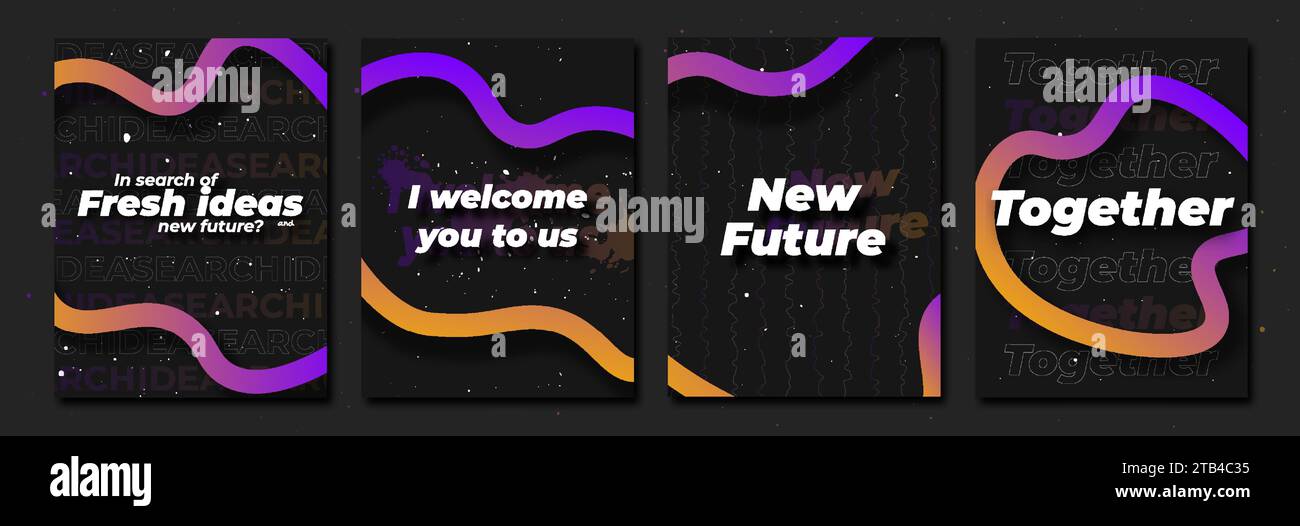 Trendy galaxy posters vector set Stock Vector Image & Art - Alamy