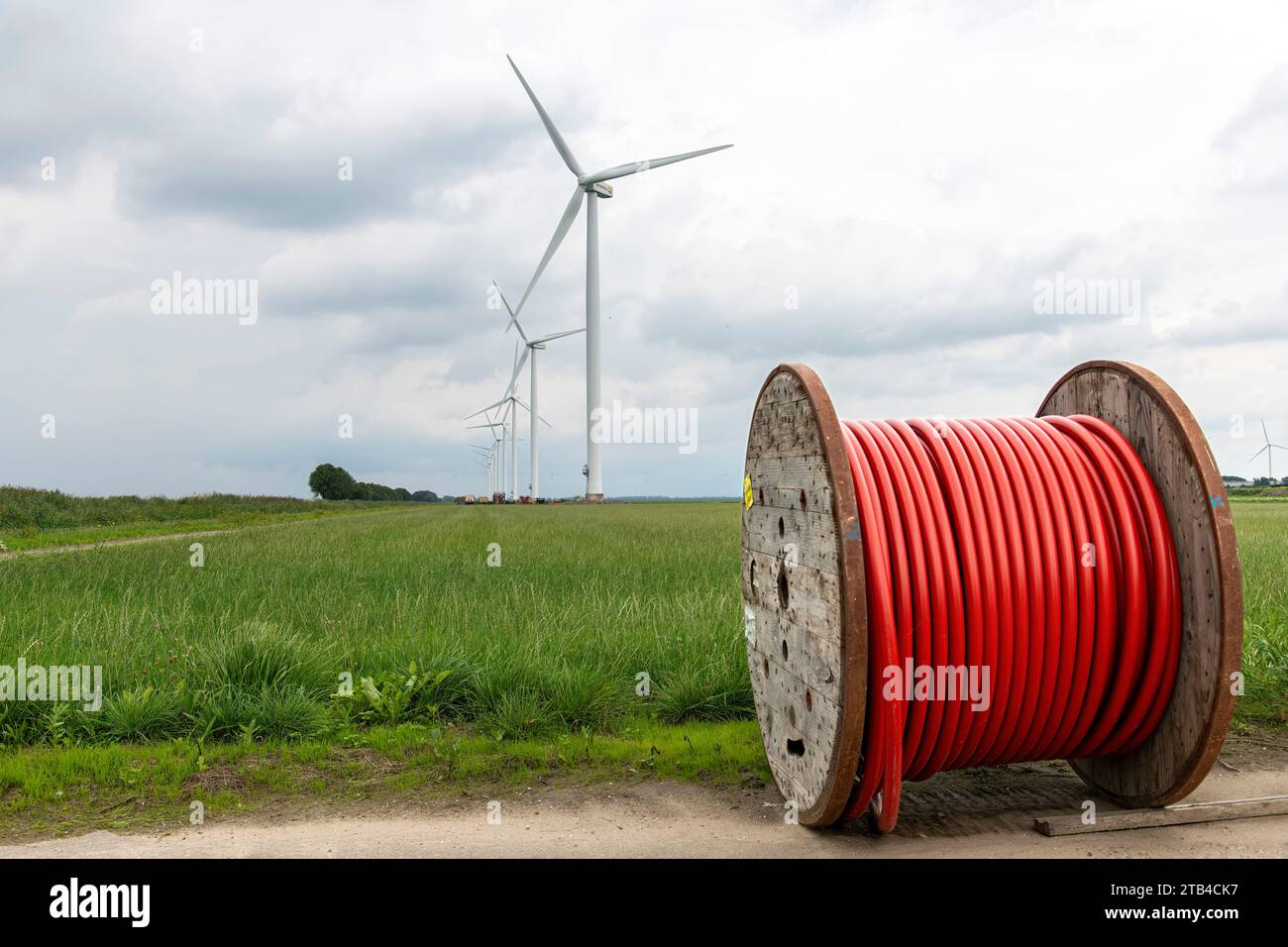 Large spool of electric cable wire hi-res stock photography and images ...